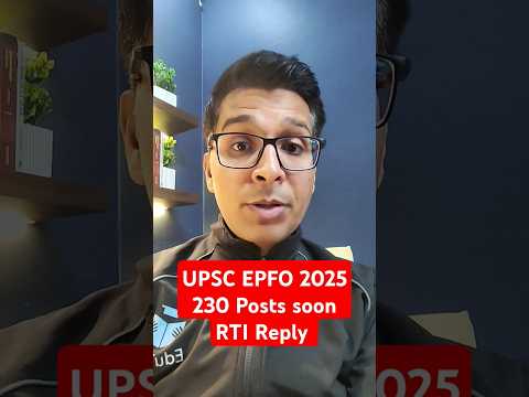 UPSC EPFO Exam Date 2025 | UPSC EPFO APFC EO AO Notification 2025 | UPSC EPFO APFC New Vacancy 2025