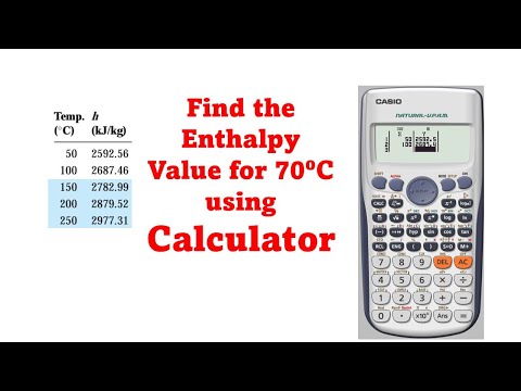 Find enthalpy value using calculator Casio Fx991ES- Engineers Academy #calculatortrick #engineering