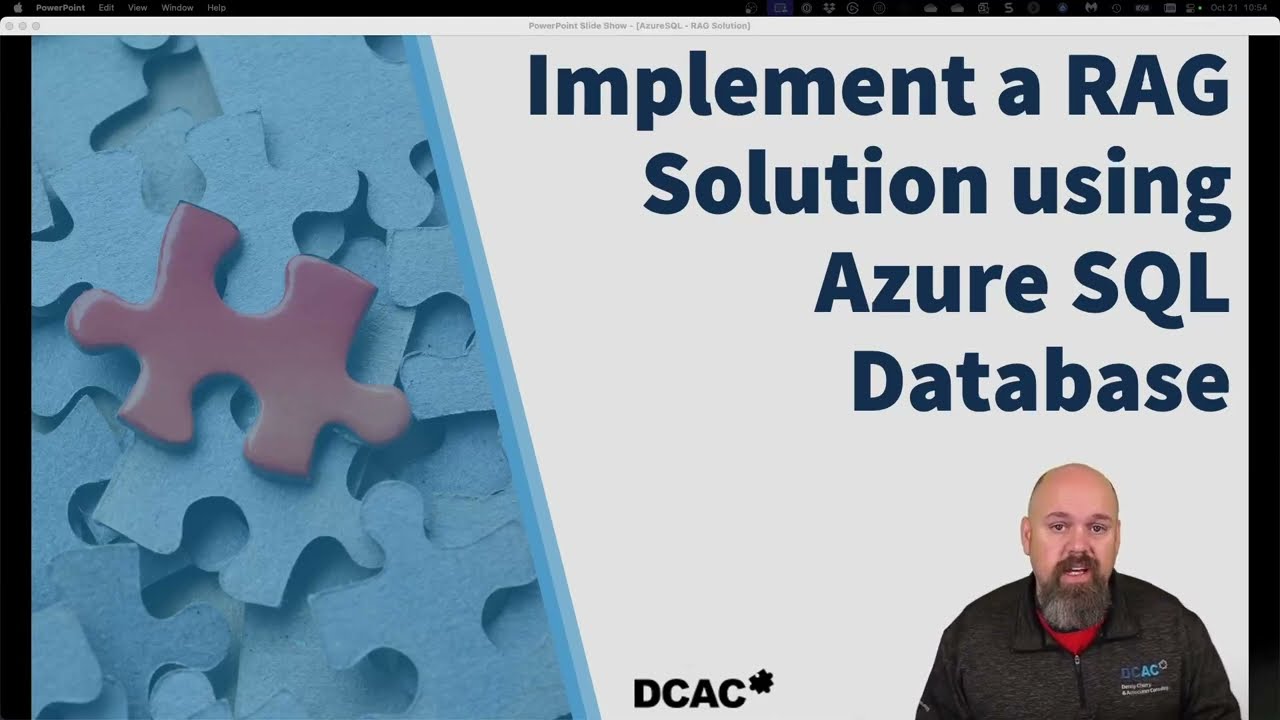 Implement a RAG Solution Using Azure SQL Database