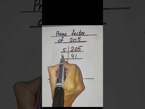 prime factor of 205 #viral #youtubeshorts #shorts