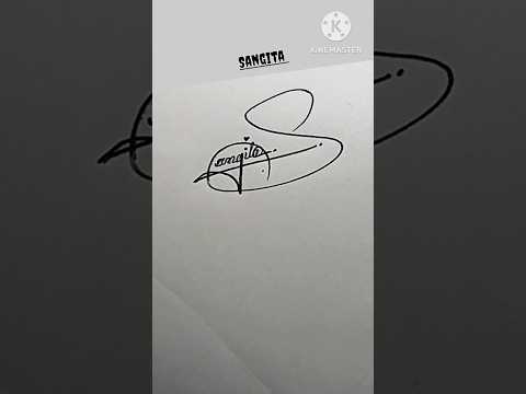 Sangita #sangita name signature style #sangita name writing #S letter signature #calligraphy #shorts