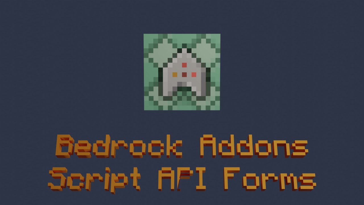 Addon Tutorial: Script API Forms