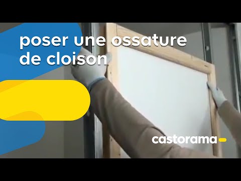 Poser une ossature de cloison (Castorama)