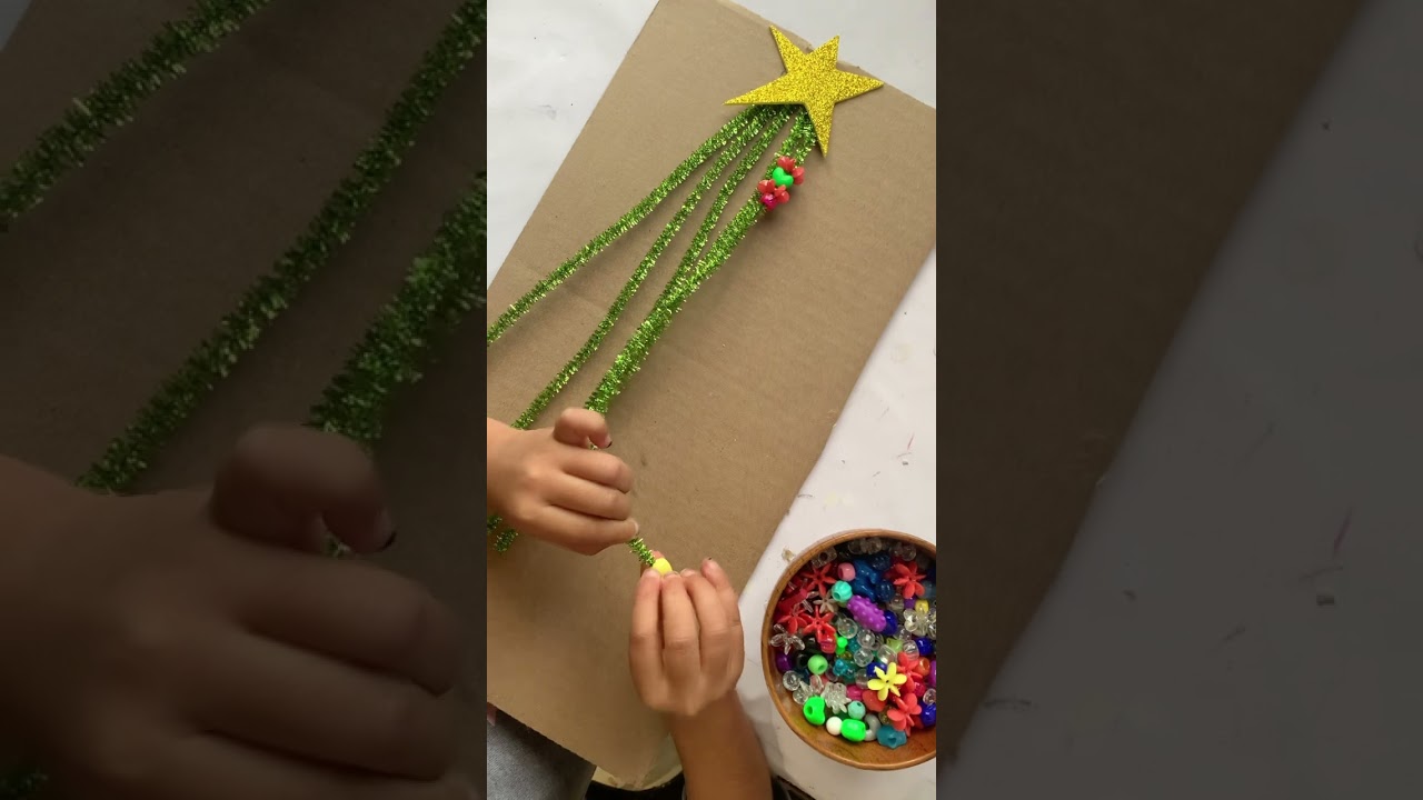 Decorate the Pipe Cleaner Christmas Tree Craft & Activity for Kids