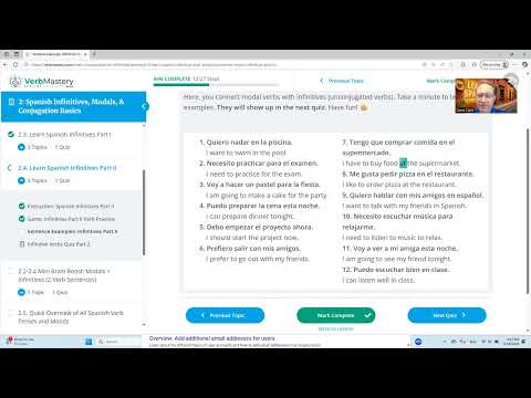Spanish Infinitives Part II Sentence Examples