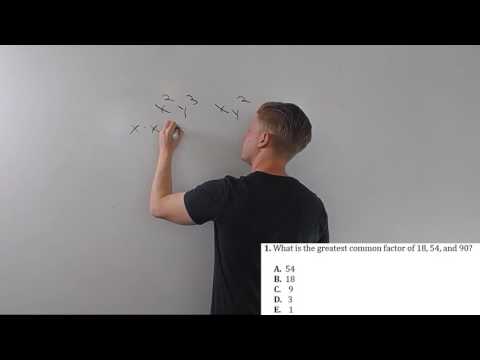 ACT Math: How to Find the Greatest Common Factor (GCF)