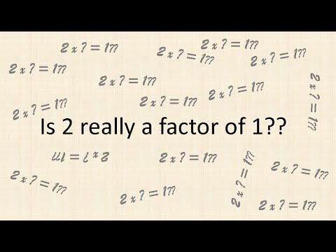 Is 2 a factor of 1??