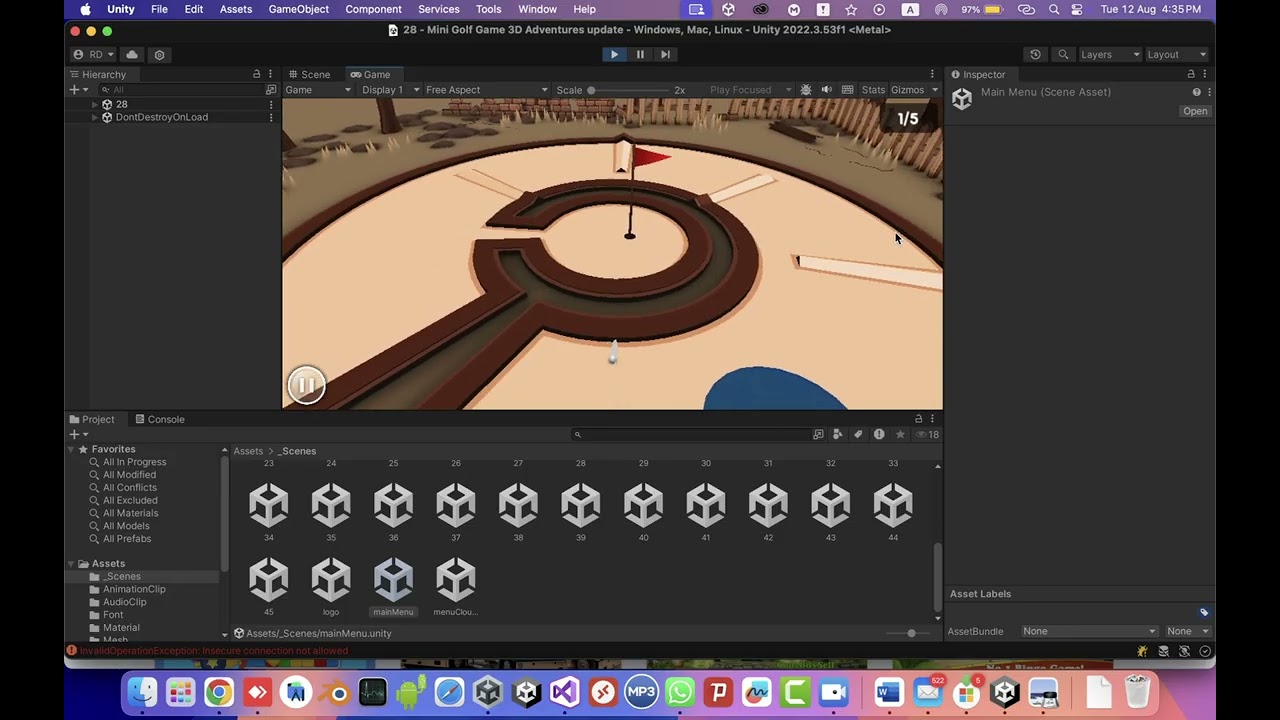 mini golf unity source code