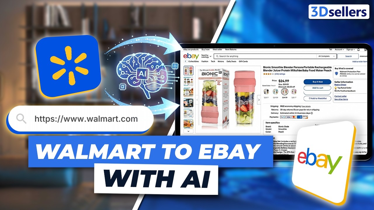 eBay Listing Automation from Walmart URLs — 60  Second Demo