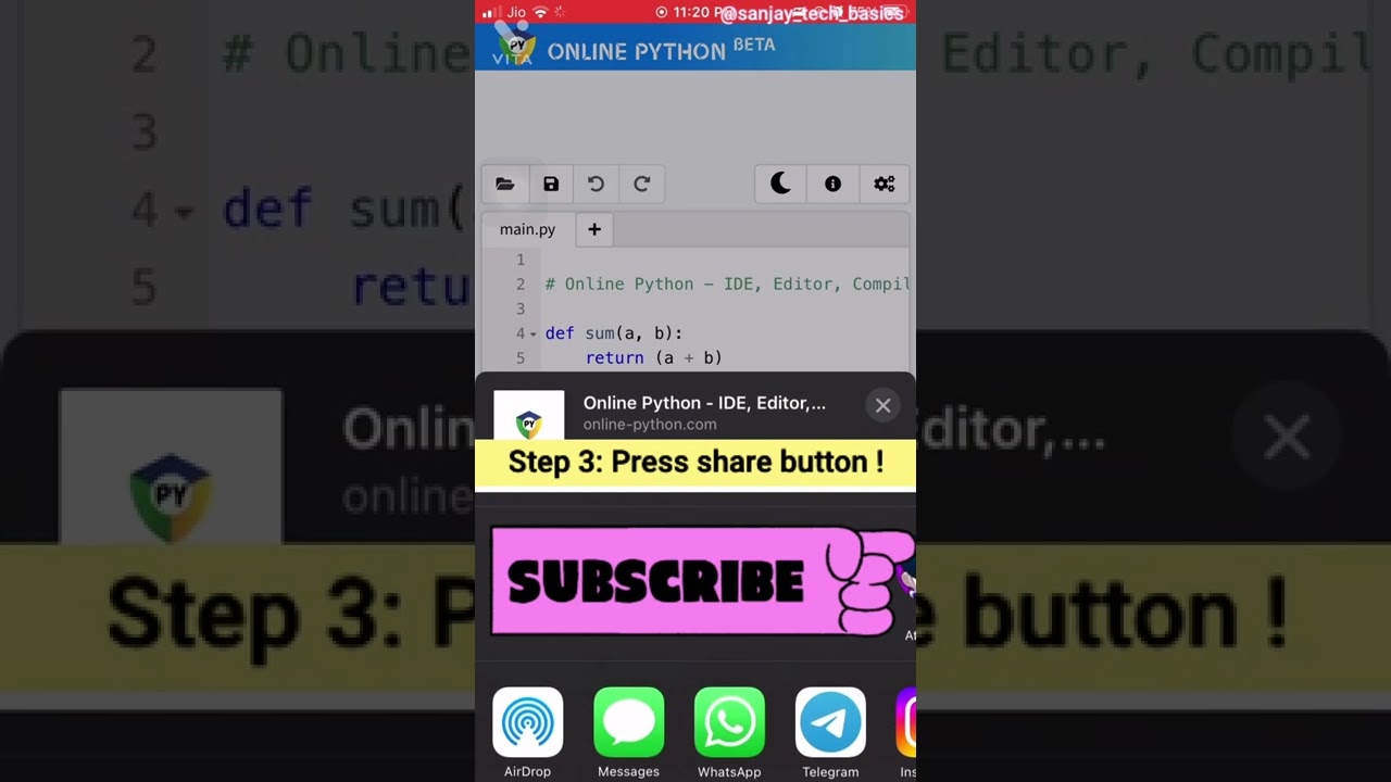 HOW TO CODE PYTHON IN IPHONE AND ANDROID IN 2 STEPS?? || EASY||