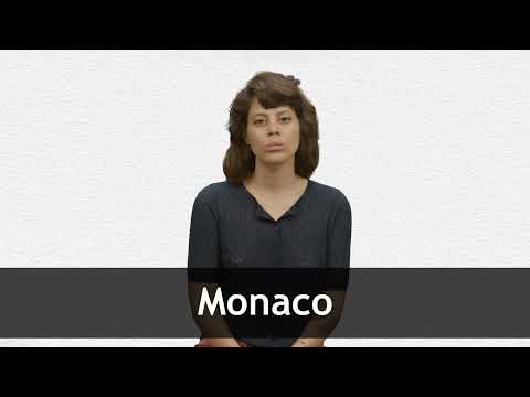 How to pronounce MONACO in French
