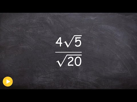 Learn how to divide radicals