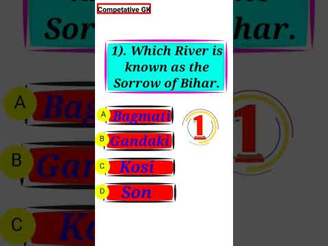 'Sorrow Of Bihar' River Kosi | #competativegk #shorts #kosiriver #bihar #ytshorts #viralvideo