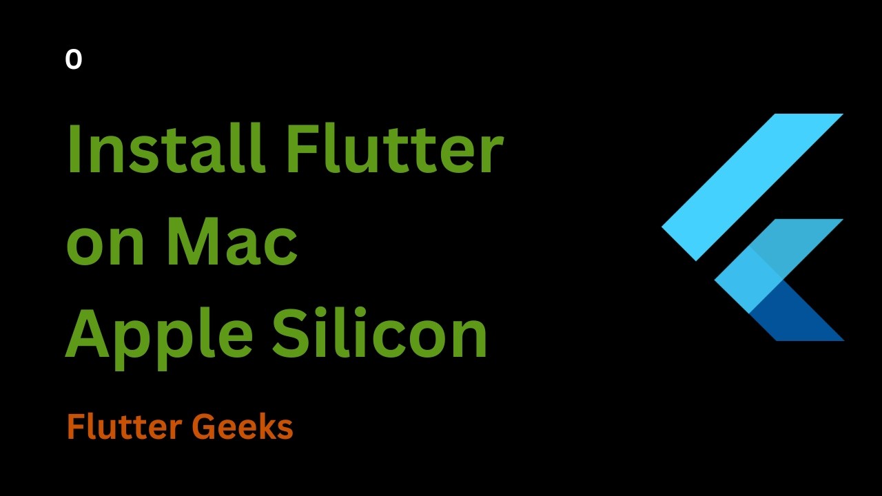 Install Flutter on M1 M2 M3 M4 M5 mac. Apple Silicon. HomeBrew.