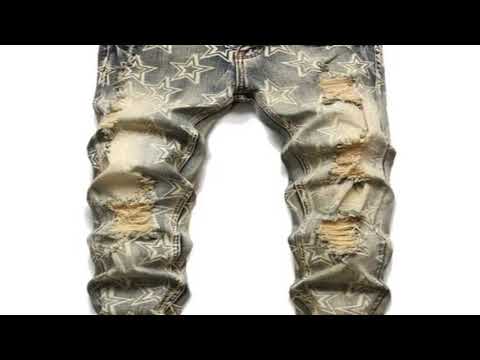 Denim Pants for Men Jeans Baggy Mens Trousers Wide Leg Jeans Slim Fit Jean Man Men's Clothing Flared