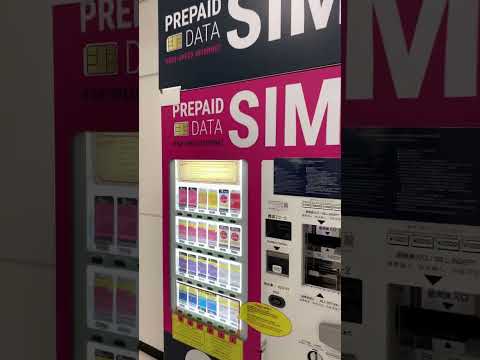 Narita Airport SIM Card Vending Machines #shorts