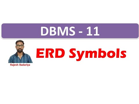 DBMS Vid 11 | What are symbols used in ER diagrams | What are symbols used in ER Model | in DBMS