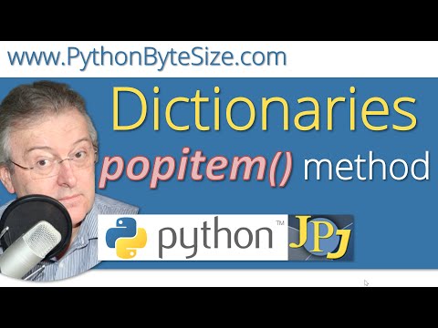 Pythons dictionary class popitem() method
