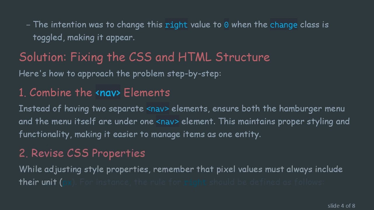 Fixing JavaScript and CSS Styles Not Being Applied