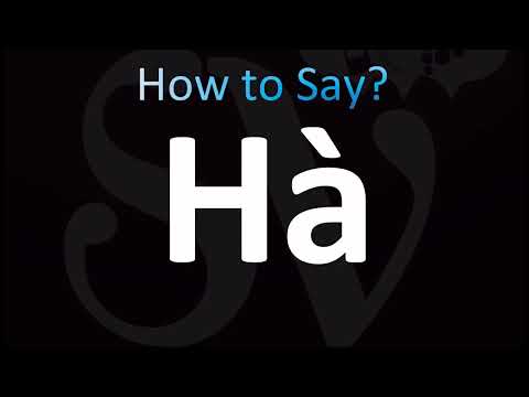 How to Pronounce ''Hà'' Correctly! (Vietnamese)