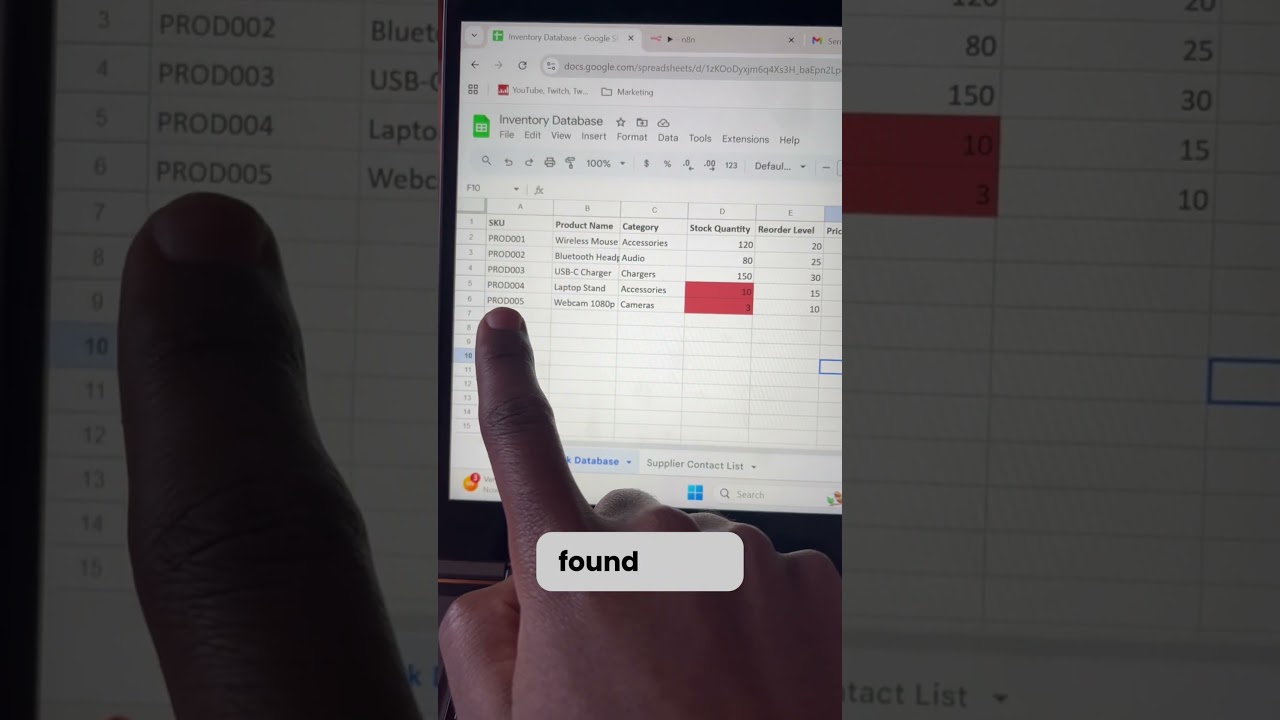 I Built an AI Inventory Control System in n8n