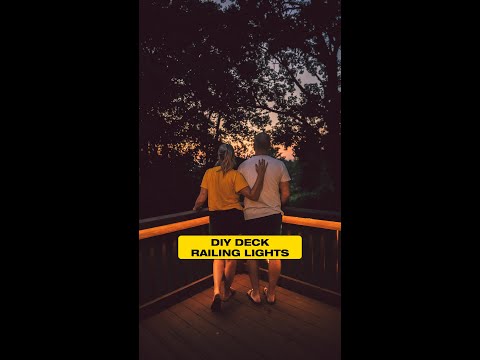 DIY Deck Railing Lights