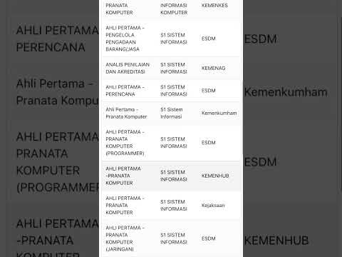 Cek formasi CPNS sesuai jurusan yuk #cpns2023 #formasicpns
