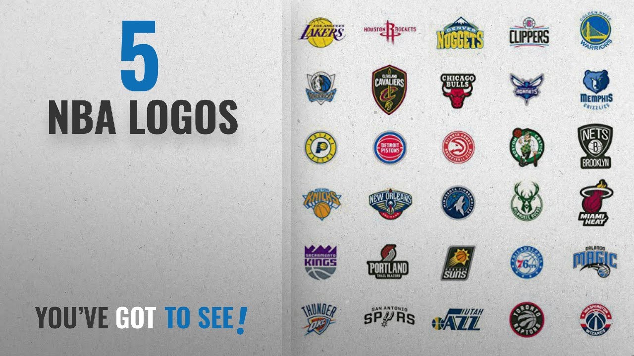 Top 10 NBA Logos [2018]: 30 NBA Stickers Basketball Team Logo Complete Set, All 30 Teams. Die Cut.