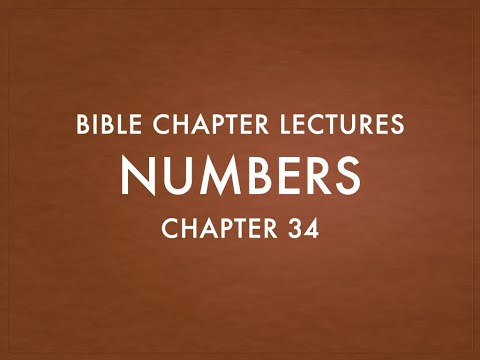 The Book of Numbers chapter 34