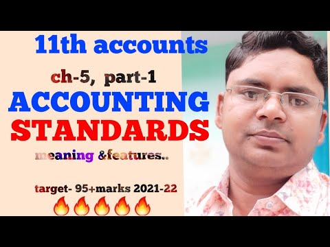 meaning of accounting standards,nature, objects of accounting standards,11thaccounts 2021-22