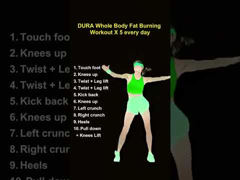 WHOLE BODY FAT BURNING WORKOUT x5every day -DURA #everyone #explore #ofw