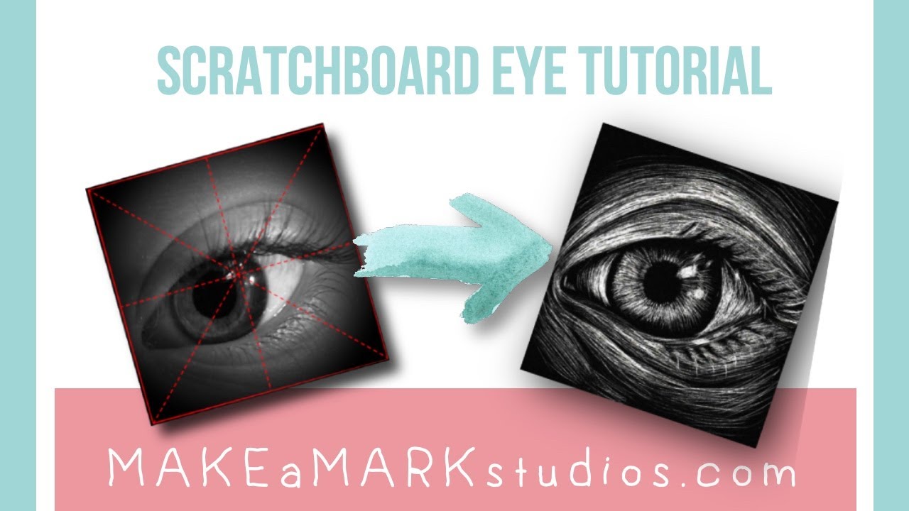 How to etch an eye on scratchboard