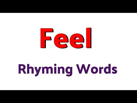 feel rhyming words । Rhyming words of feel । feel ka rhyming word । Rhyming words