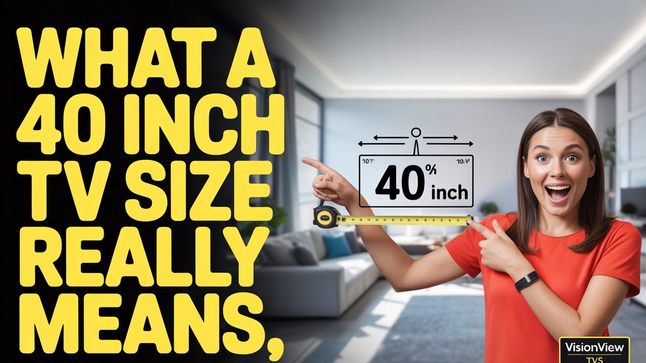 How Big Is a 40 Inch TV Really?