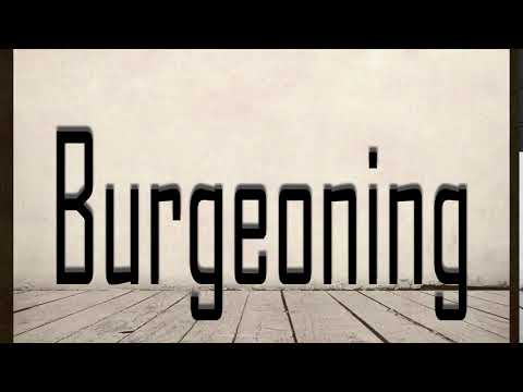 How to Pronounce Burgeoning