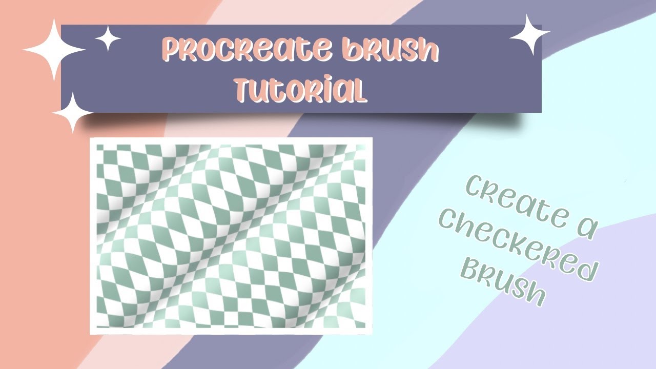 How to create a Checkered Procreate Brush | Procreate tutorials for beginners