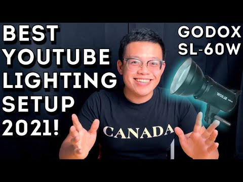 BEST YOUTUBE LIGHTING SETUP 2021! Godox SL-60W Unbox & Review ...