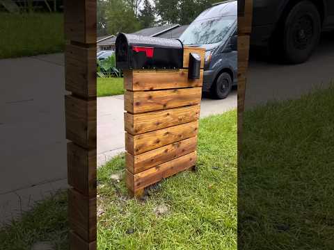 Building a luxury mailbox with 70 bucks #mailboxes #diy #diyprojects 