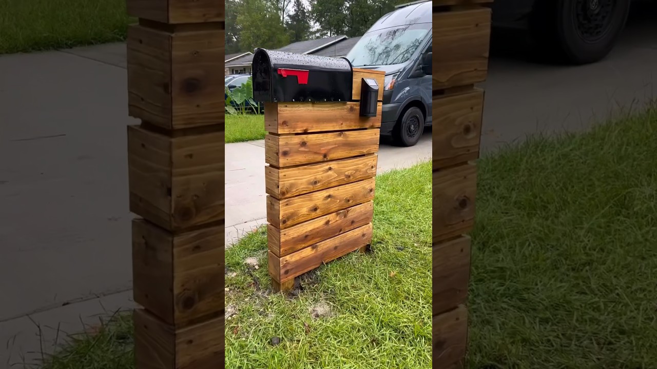 Building a luxury mailbox with 70 bucks #mailboxes ￼#diy #diyprojects ￼