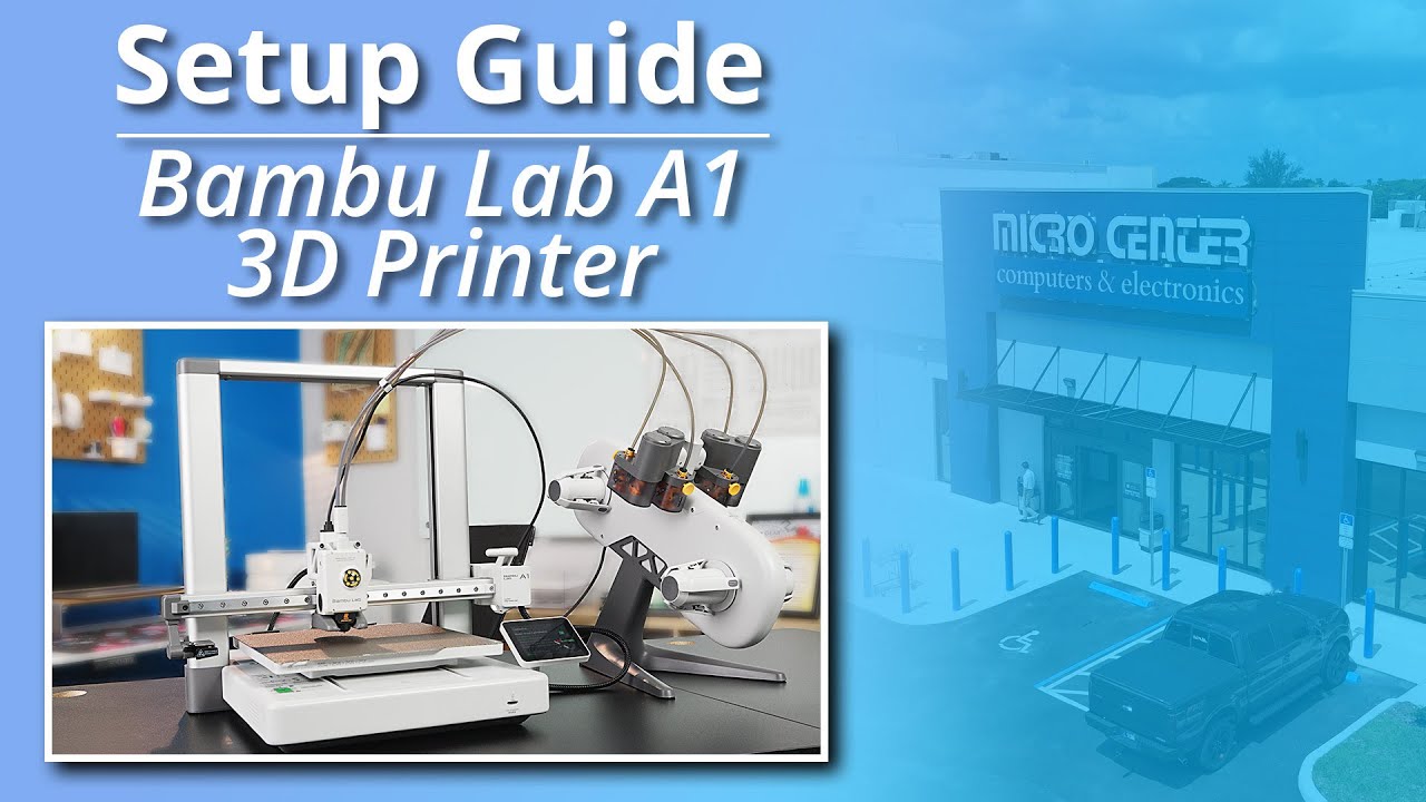 How to Unbox & Set Up A Bambu Lab A1 Combo 3D Printer