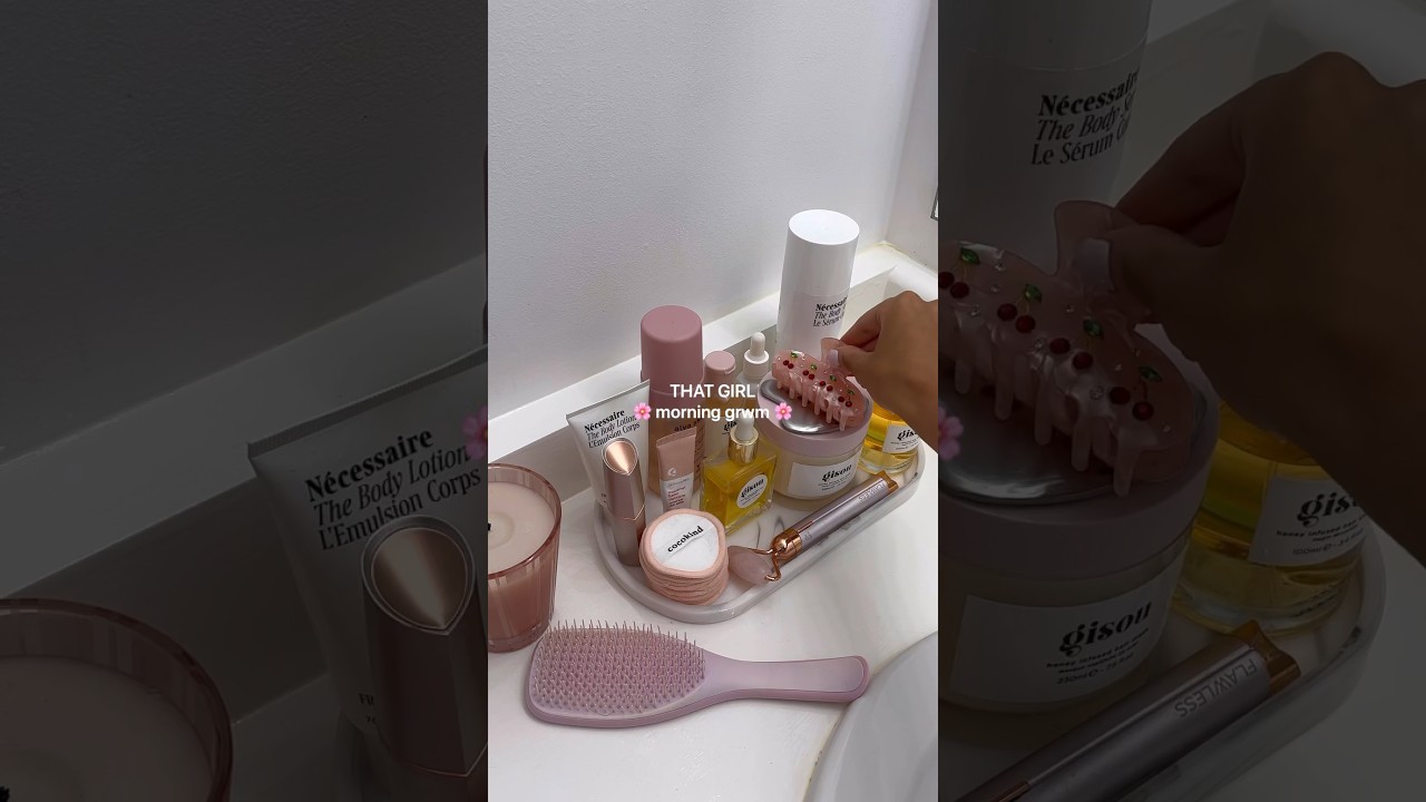 my barbie morning skincare routine #morningroutine  #skincare #aesthetic #selfcareroutine