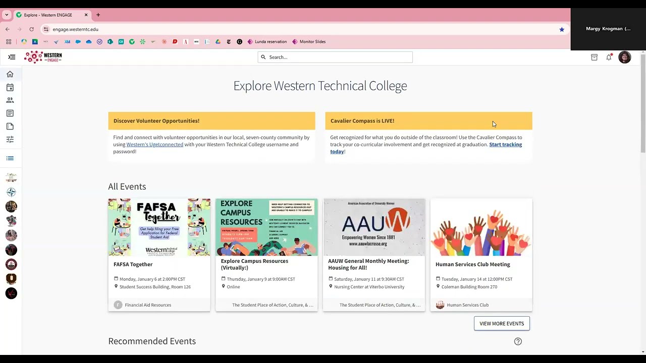 How to use engage.westerntc.edu