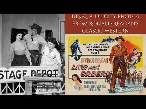 LAW AND ORDER 1953 - Behind The Scenes & Publicity Photos From Ronald Reagan's Classic Western