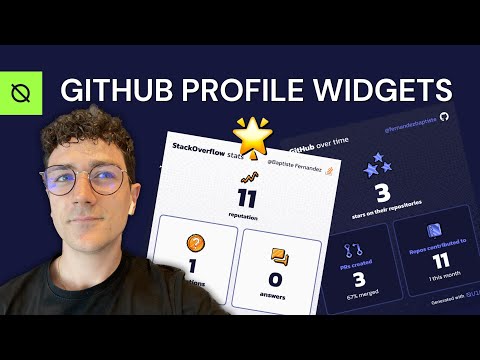 How do I Add Quine Widgets to my Github Profile?