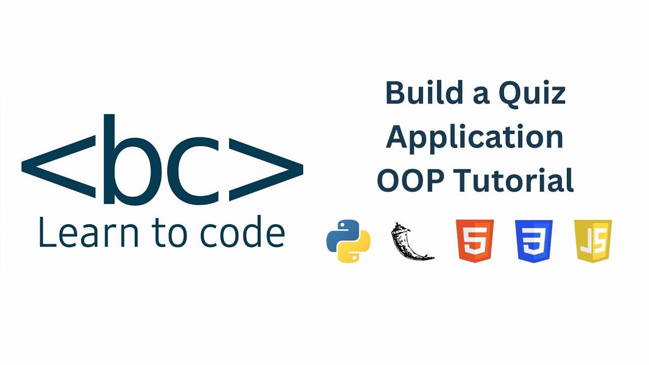 How to Code a Quiz Application - OOP Tutorial - Web Development Project