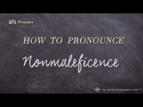 How to Pronounce Nonmaleficence (Real Life Examples!)