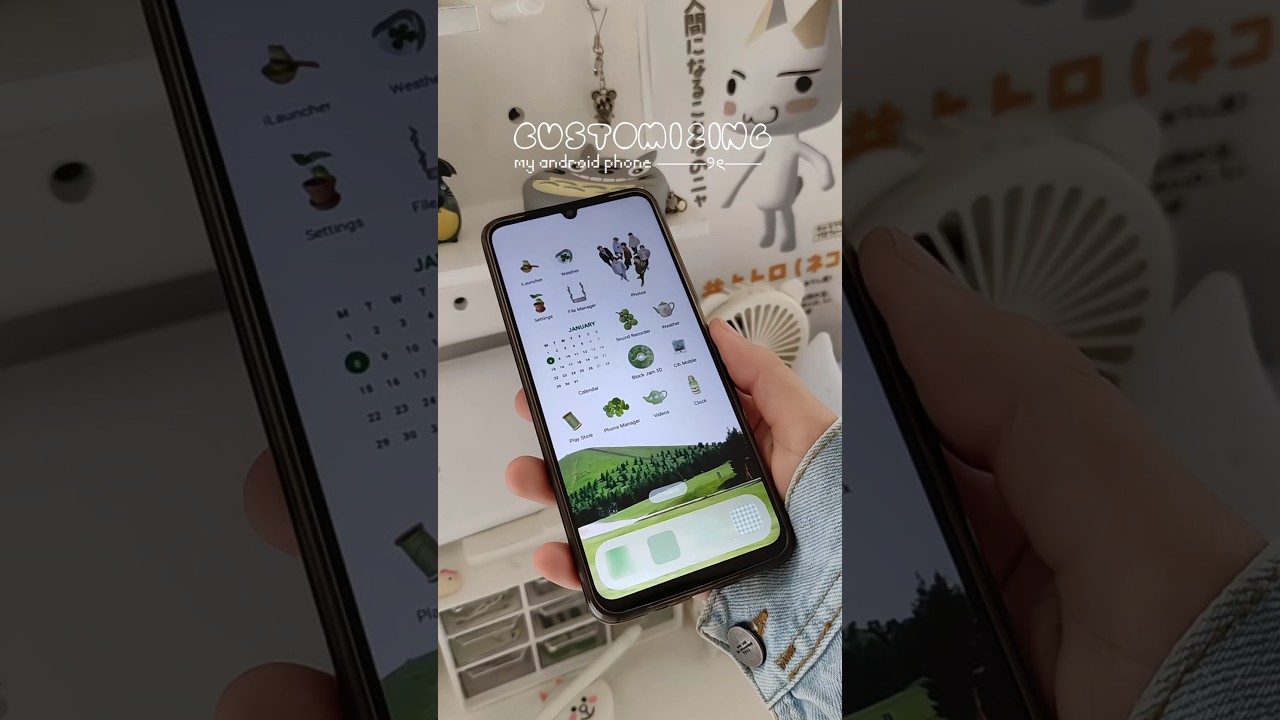 Android Phone Customization 🌷Aesthetic Theme I Make your phone aesthetic #aestheticphone #realmec53