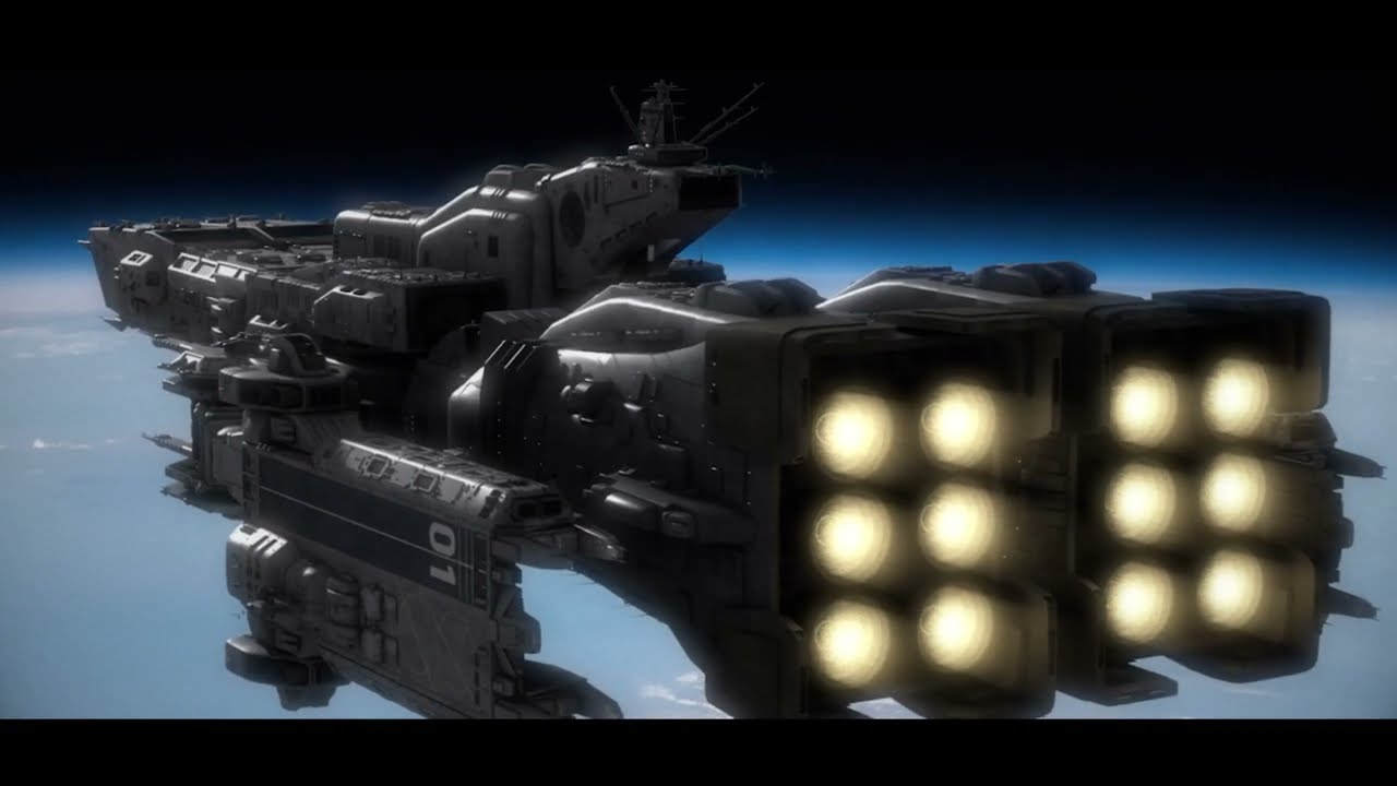 SDF1 movie version transforming in space.