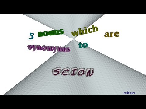 scion - 6 nouns which mean scion (sentence examples)