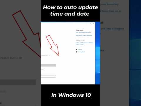How to auto update time and date in windows 10